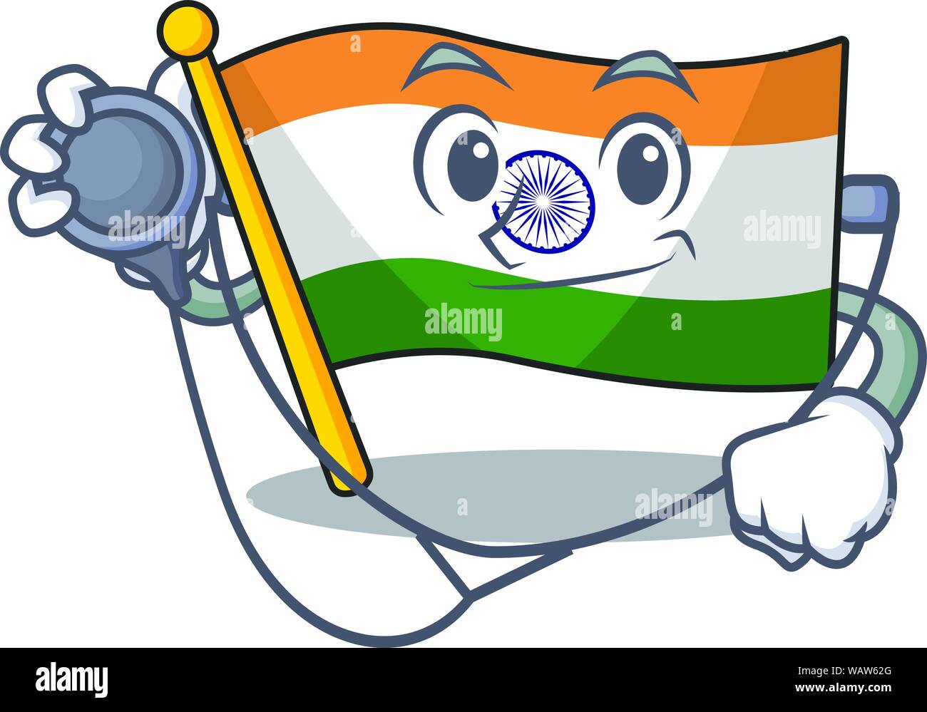 Doctor indian flag Cut Out Stock Images & Pictures - Alamy