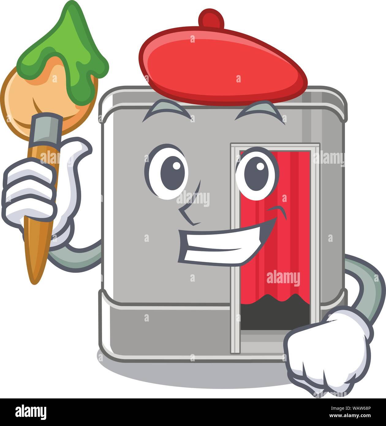 Artist photo booth in the character shape Stock Vector Image & Art - Alamy