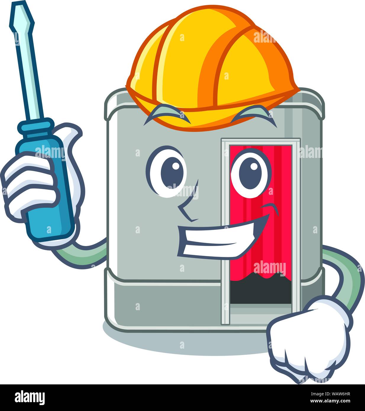 Automotive photo booth next to mascot table Stock Vector Image & Art ...