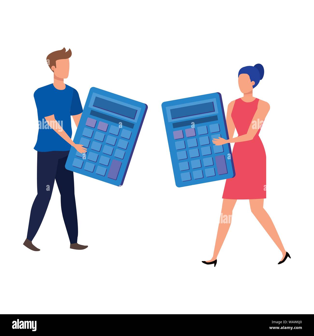 Electric calculators Stock Vector Images - Alamy