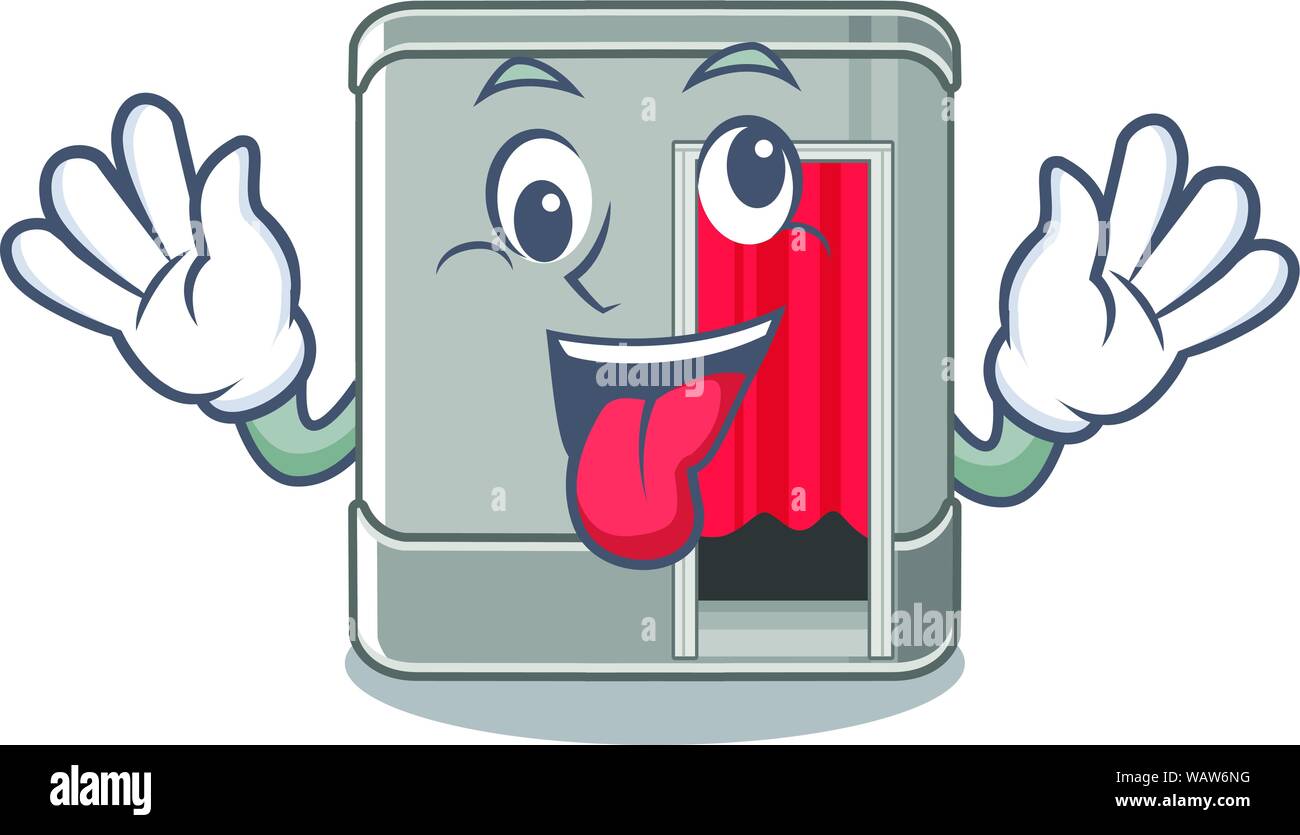 Crazy photo booth next to mascot table Stock Vector Image & Art - Alamy