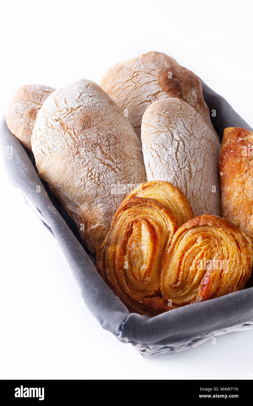 Food concept homemade artisan classic Italian style yeast dough ...