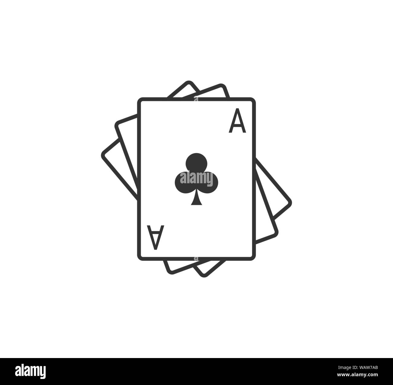 Poker cards vector vectors Black and White Stock Photos & Images - Alamy