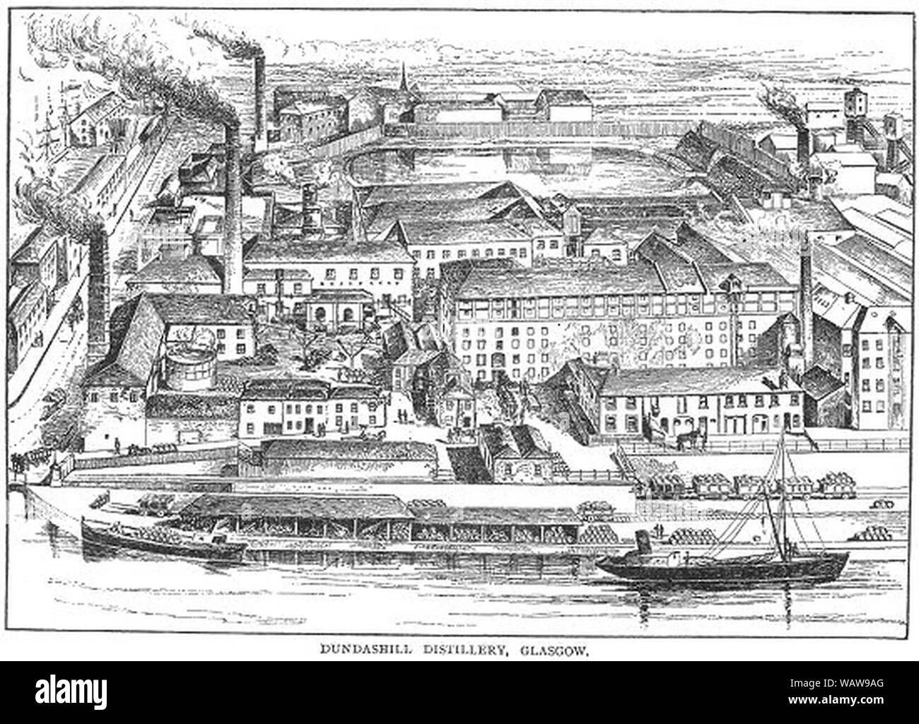 Dundashill distillery Alfred Barnard Stock Photo - Alamy