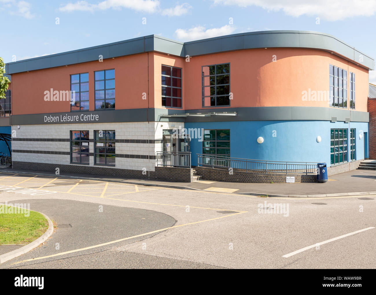 Deben leisure centre modern building Woodbridge, Suffolk, England, UK ...