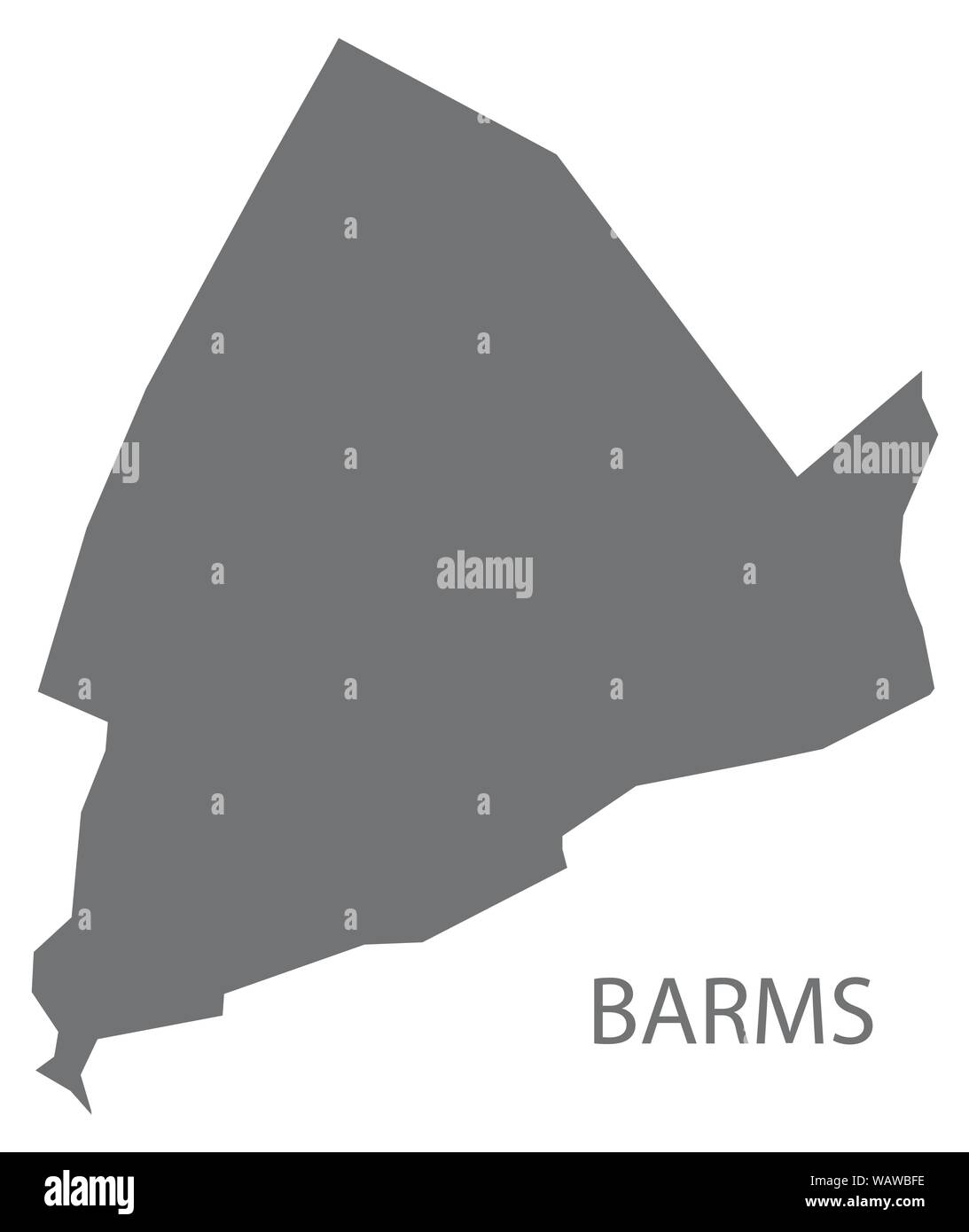 Barms grey ward map of High Peak district in East Midlands England UK ...