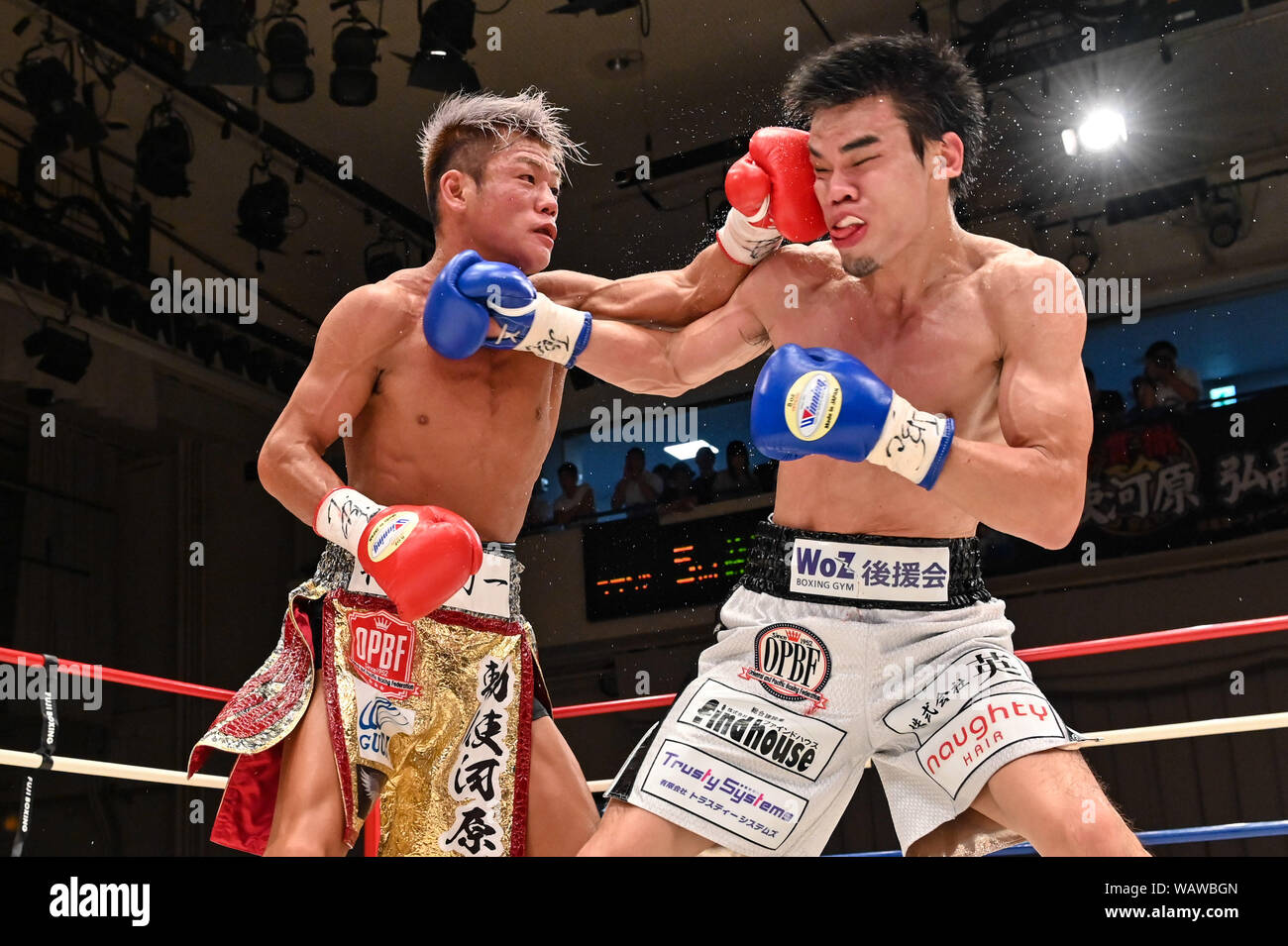 Tokyo, Japan. 8th Aug, 2019. (L-R) Hiroaki Teshigawara, Shohei Omori ...
