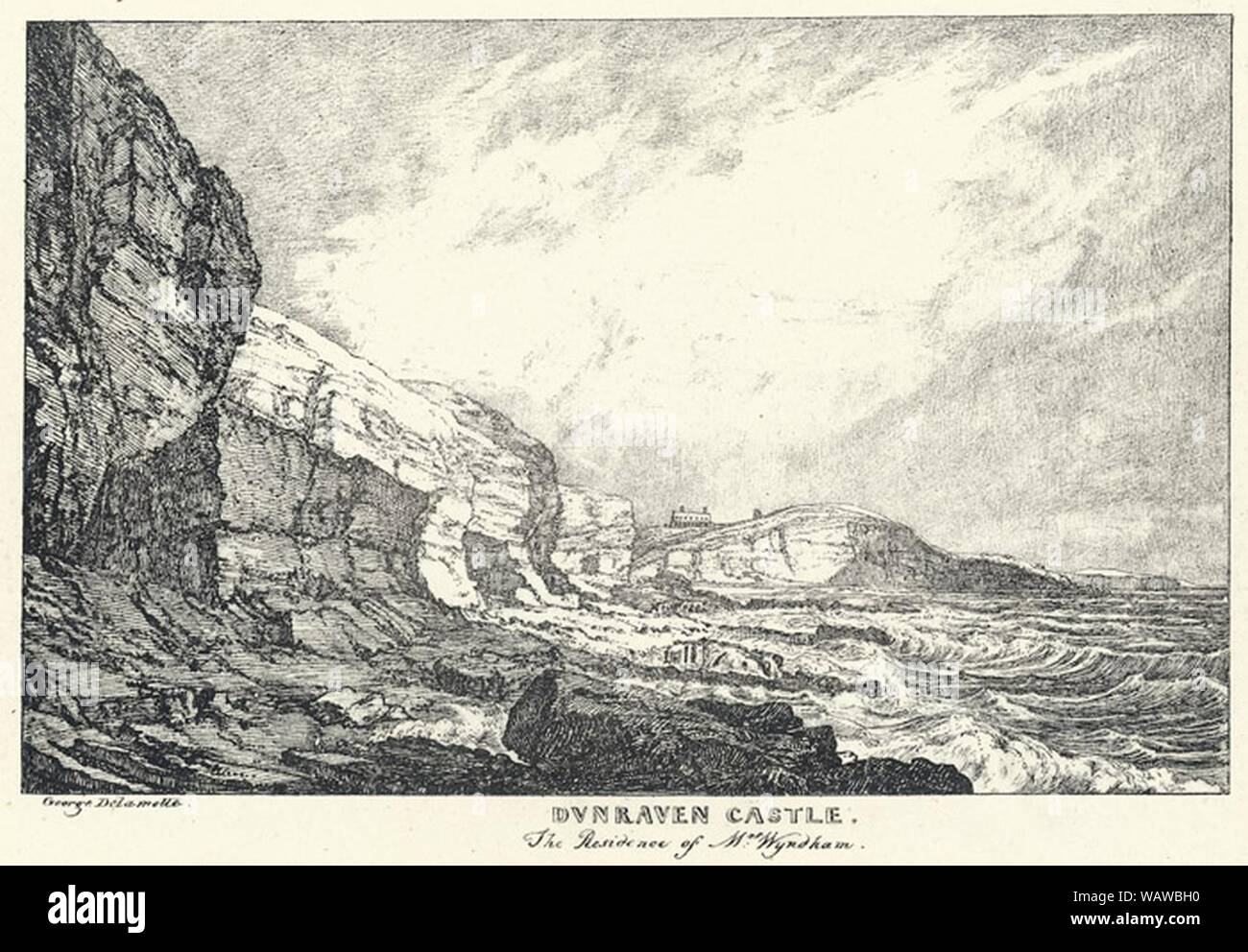 Dunraven castle the residence of Mrs Wyndham Stock Photo - Alamy