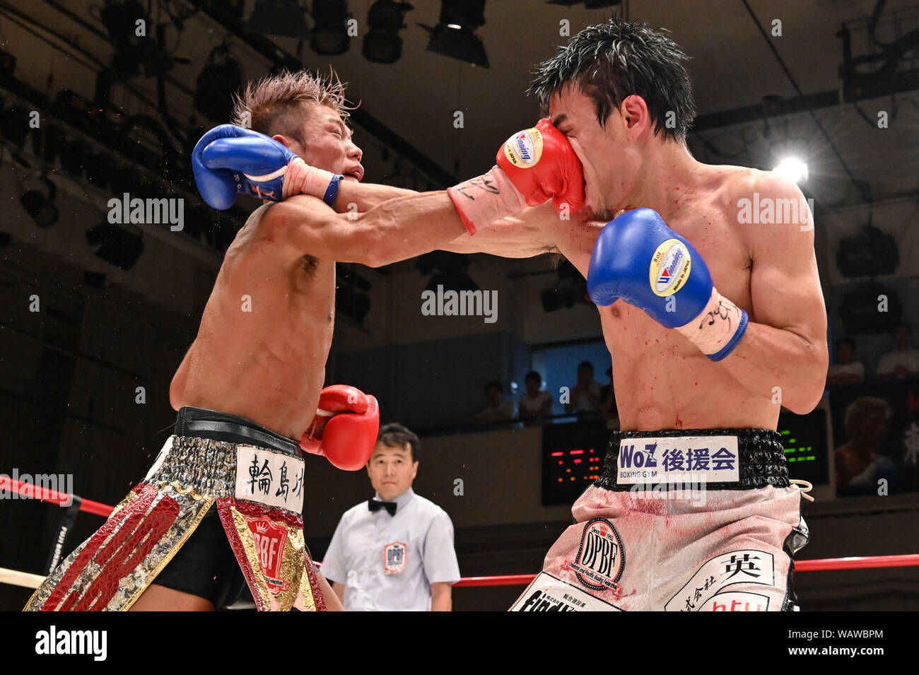 Tokyo, Japan. 8th Aug, 2019. (L-R) Hiroaki Teshigawara, Shohei Omori ...