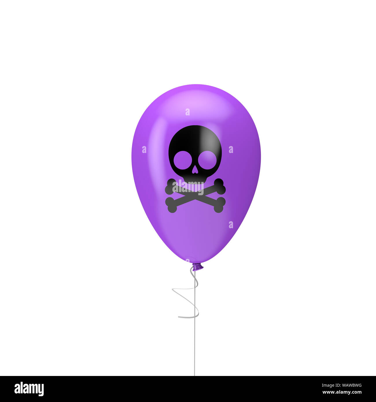 Black balloon skull bones hi-res stock photography and images - Alamy