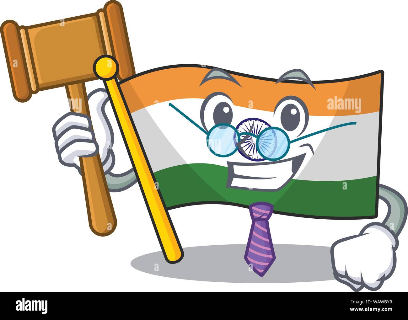 Judge indian flag kept in cartoon cupboard Stock Vector Image & Art - Alamy
