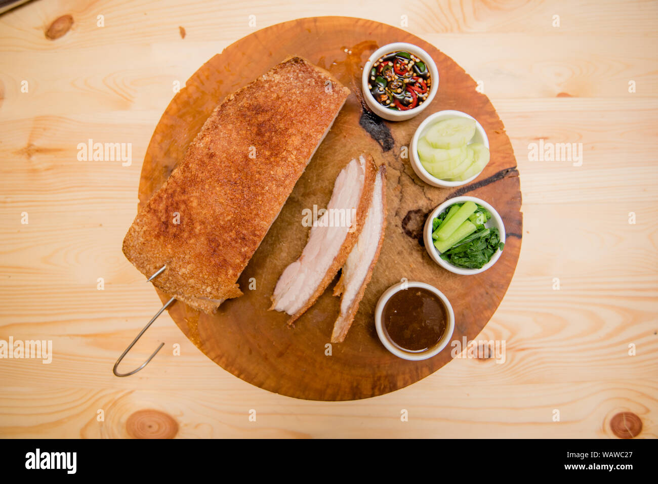 Hong Kong-style roast pork, roast pork, Thai roasted crispy pork, Thai ...