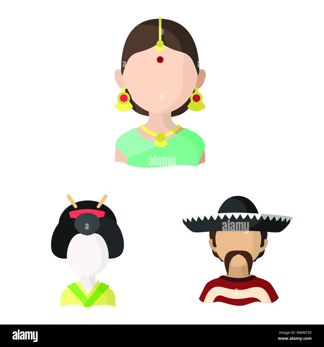 Vector illustration of nation and race icon. Collection of nation and ... Vector illustration of nation and race icon. Collection of nation and ...