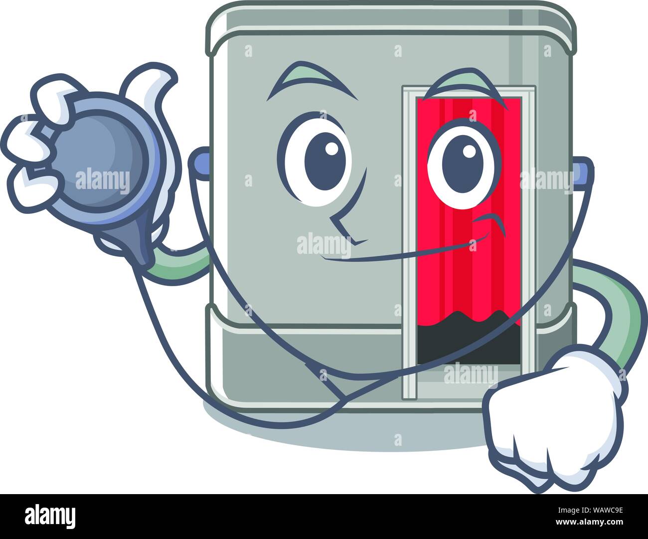 Doctor photo booth in the character shape Stock Vector Image & Art - Alamy