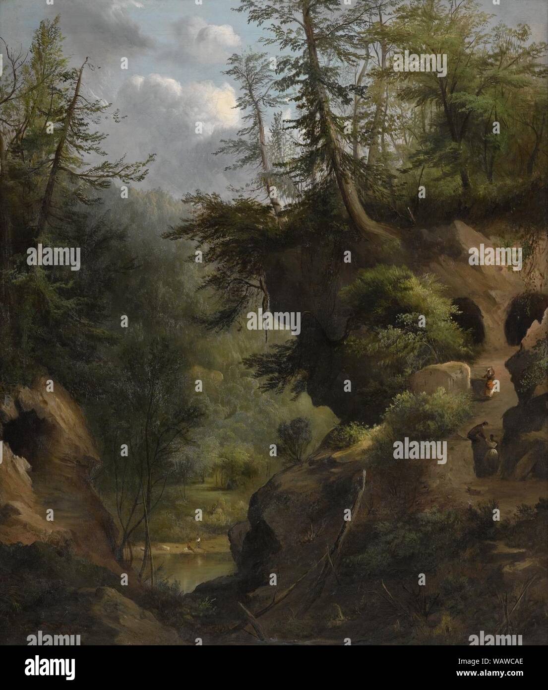 Robert Scott Duncanson - The Caves Stock Photo - Alamy