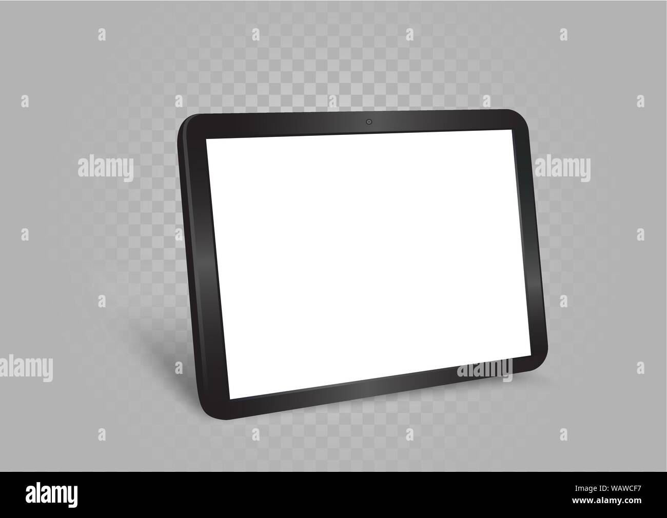black tablet gray background Stock Vector Image & Art - Alamy