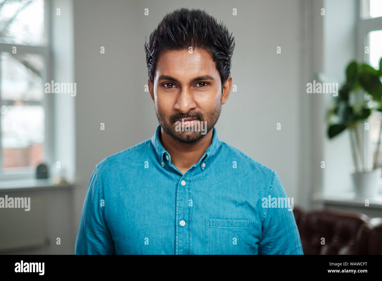 Indian man at a casting Stock Photo - Alamy