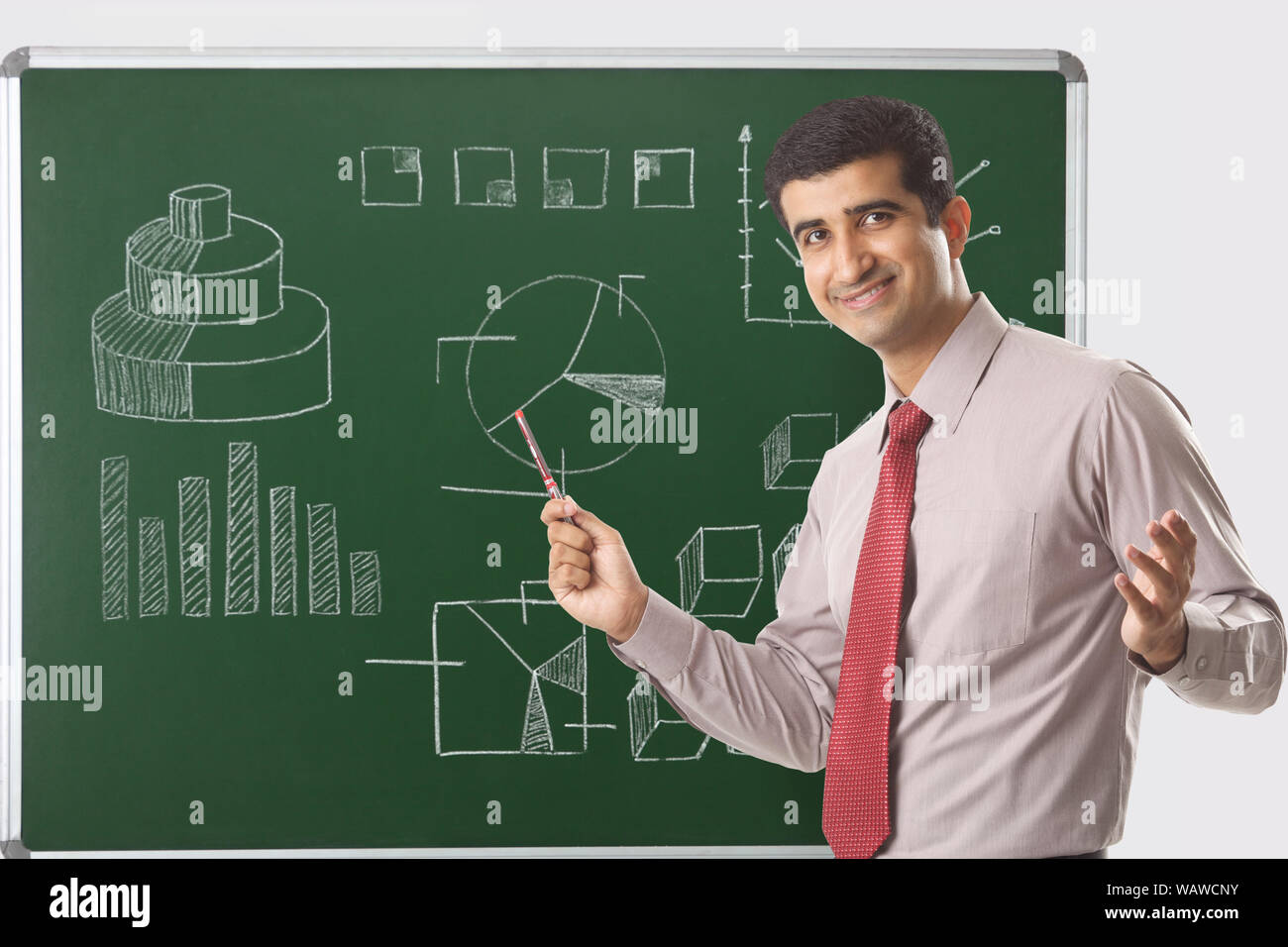 Giving presentation on hi-res stock photography and images - Alamy