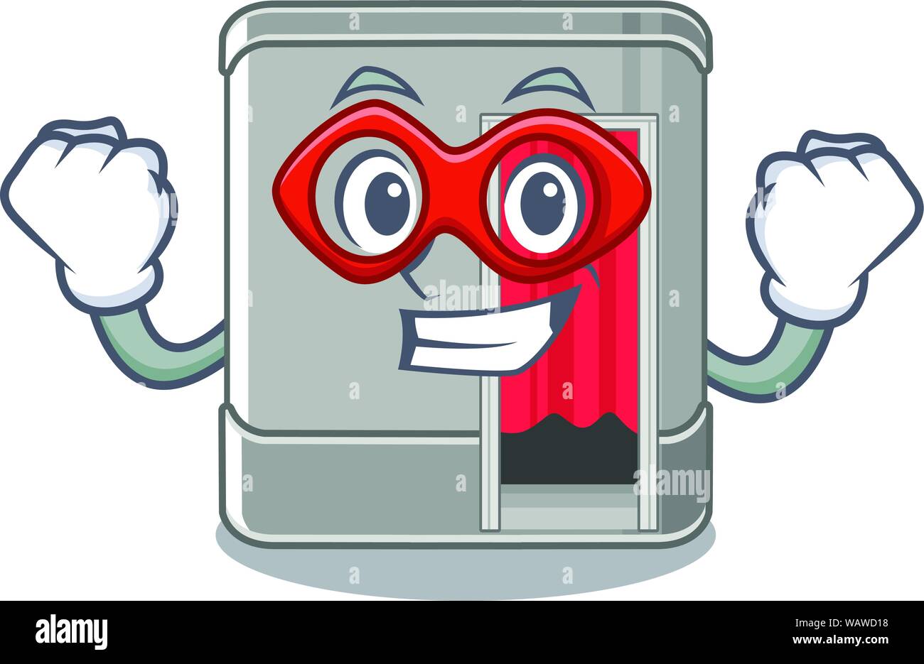 Cartoon illustration super hero camera hi-res stock photography and ...