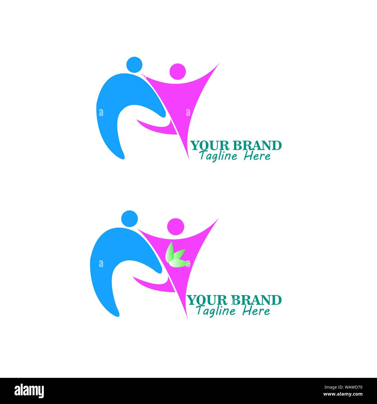 Fitness and wellness vector logo design. Body balance Stock Vector ...