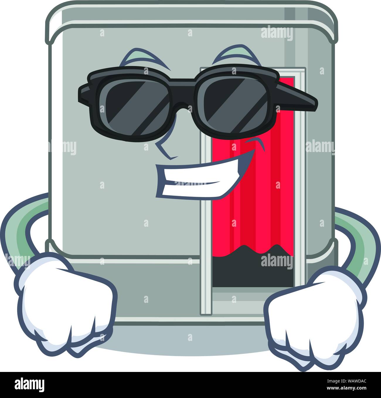 Super cool cartoon photo booth in living room Stock Vector Image & Art ...