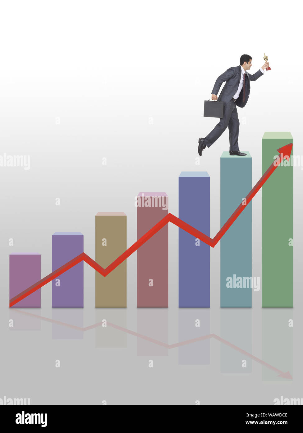 Rising bar graph hi-res stock photography and images - Alamy