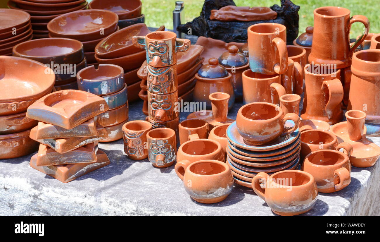 ceramic products in the market Stock Photo - Alamy