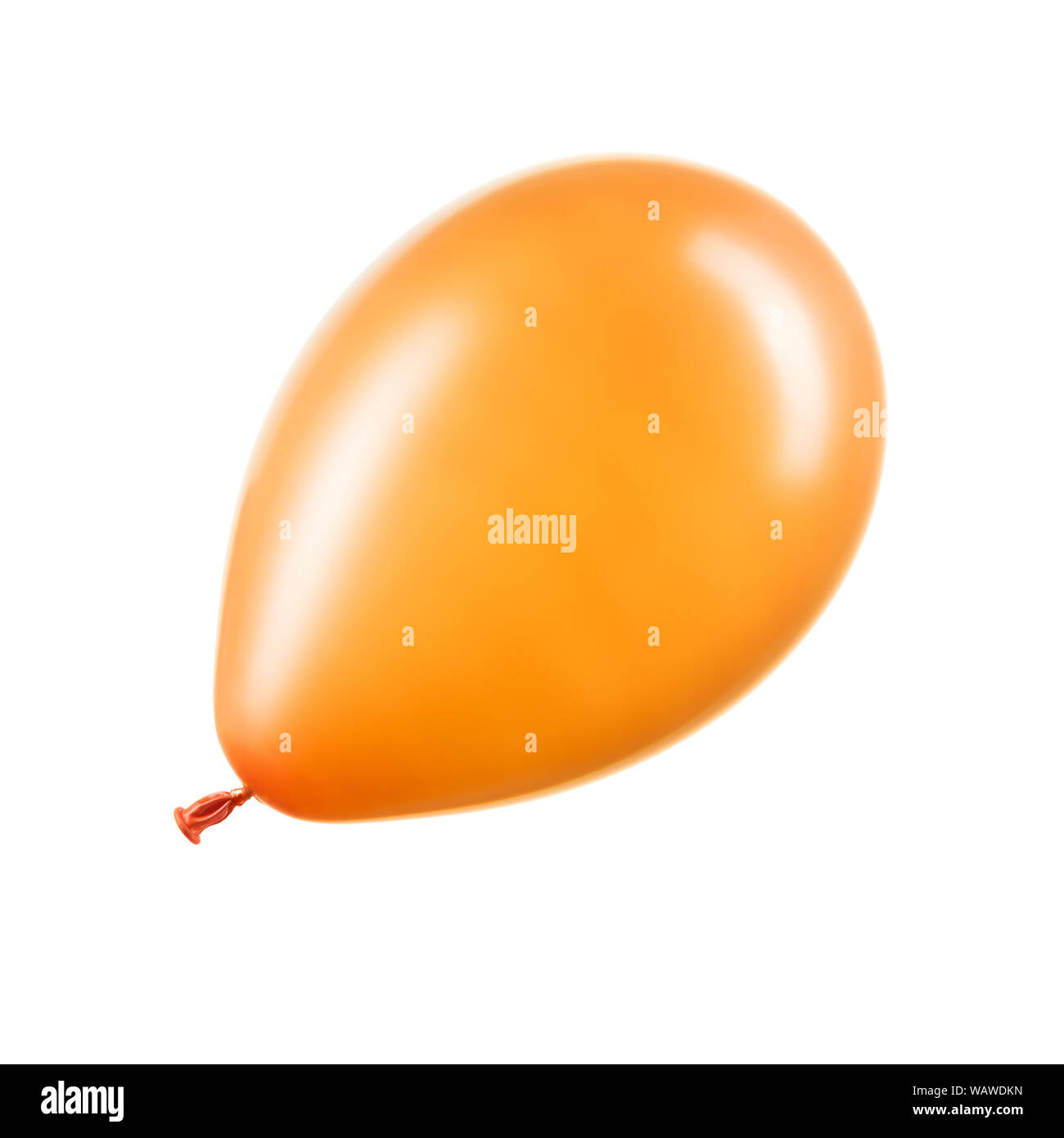 Single orange helium balloon, element of decorations Stock Photo - Alamy