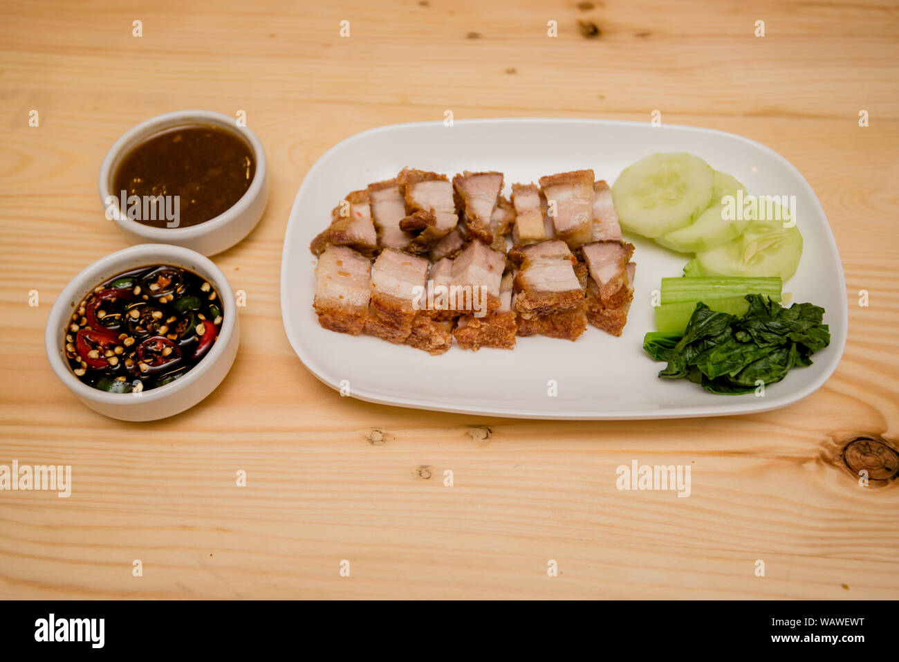 Hong Kong-style roast pork, roast pork, Thai roasted crispy pork, Thai ...