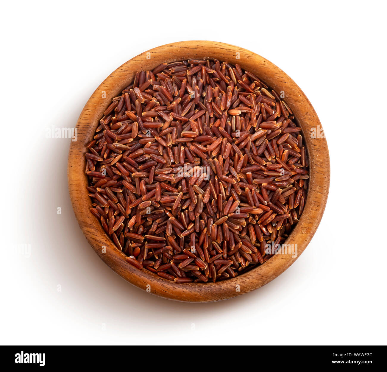 Red rice isolated on white background with clipping path Stock Photo ...