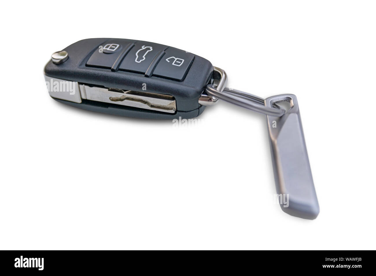 Car key isolated on white background Stock Photo - Alamy