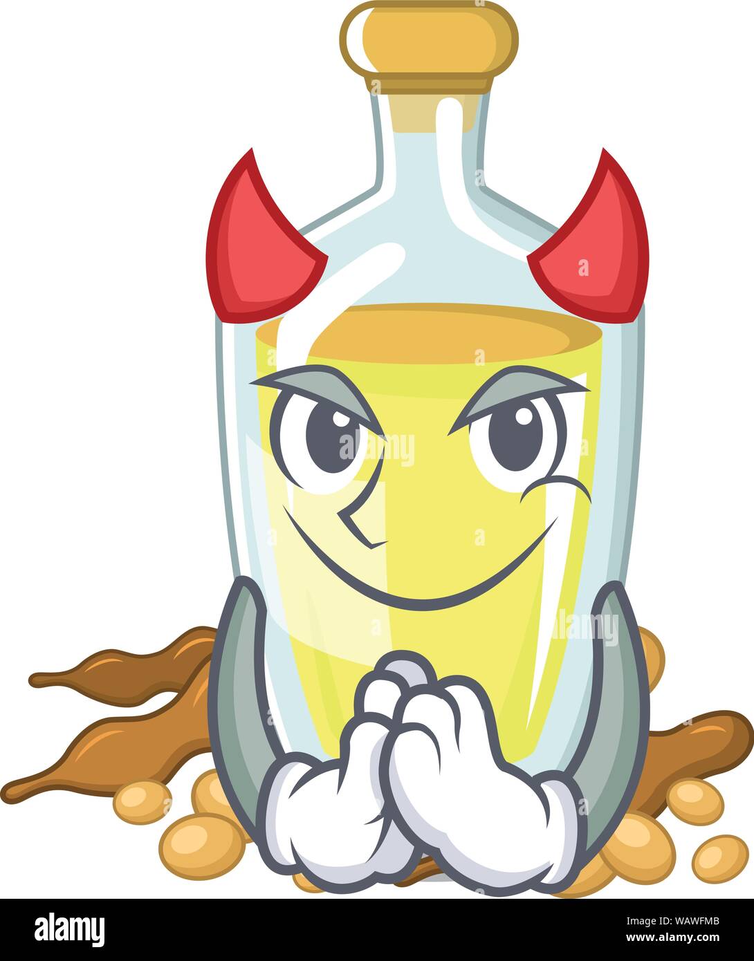 Devil soybean oil isolated in the cartoon Stock Vector Image & Art - Alamy