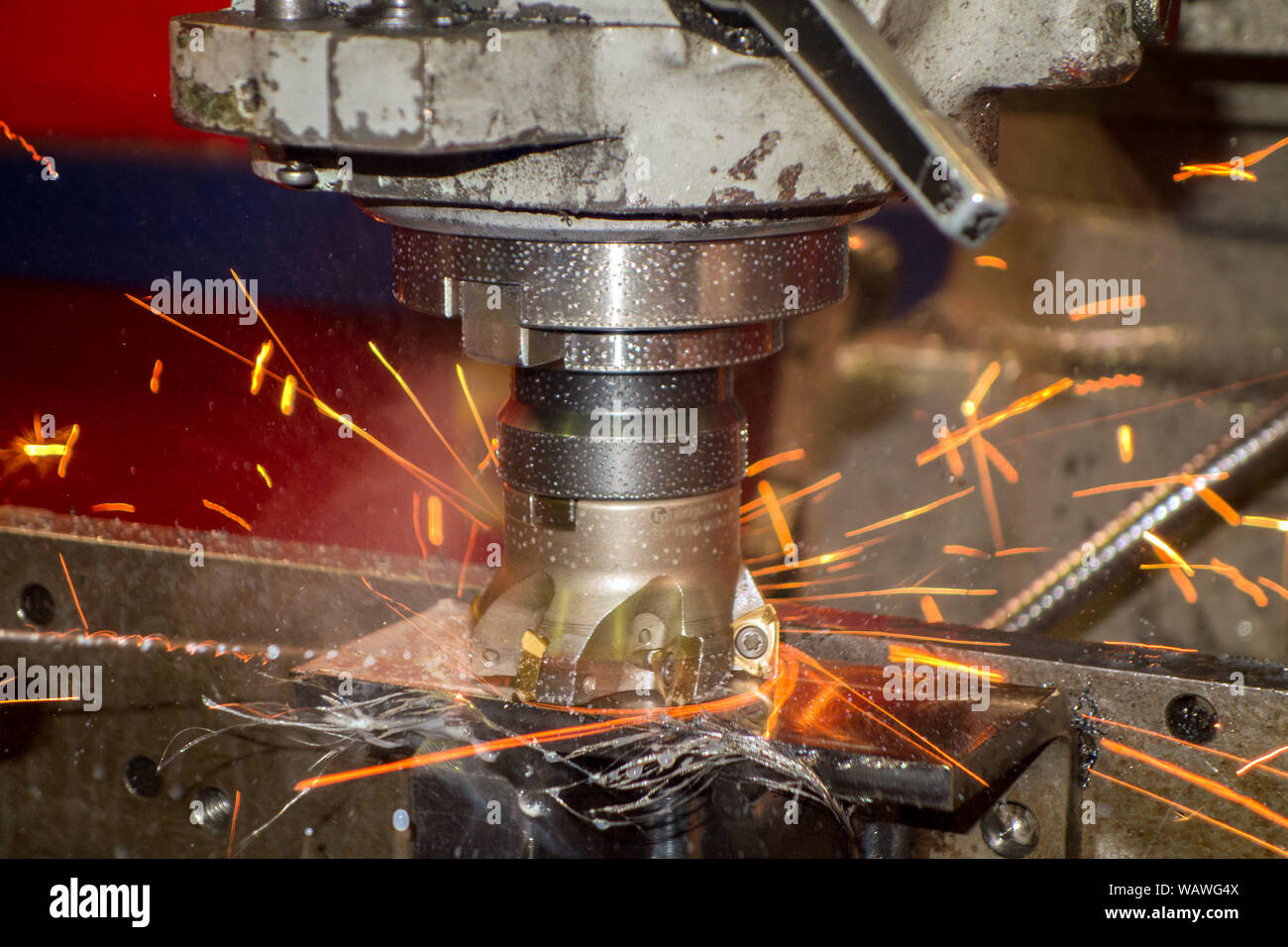 KRV milling machine being used in an manufacturing industry engineering ...