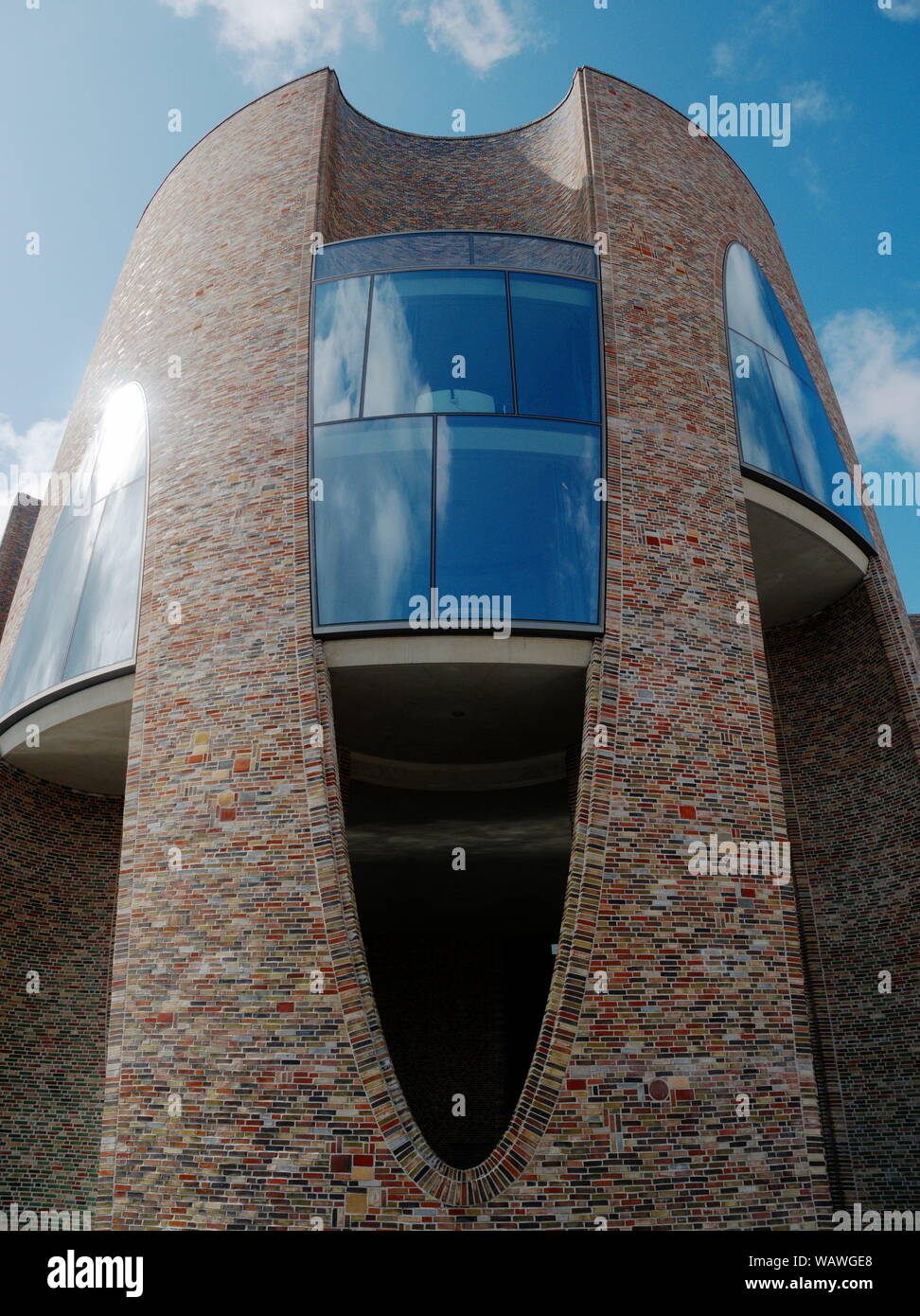 Fjordenhus (by Olafur Eliasson) in Vejle Harbour, Denmark Stock Photo ...