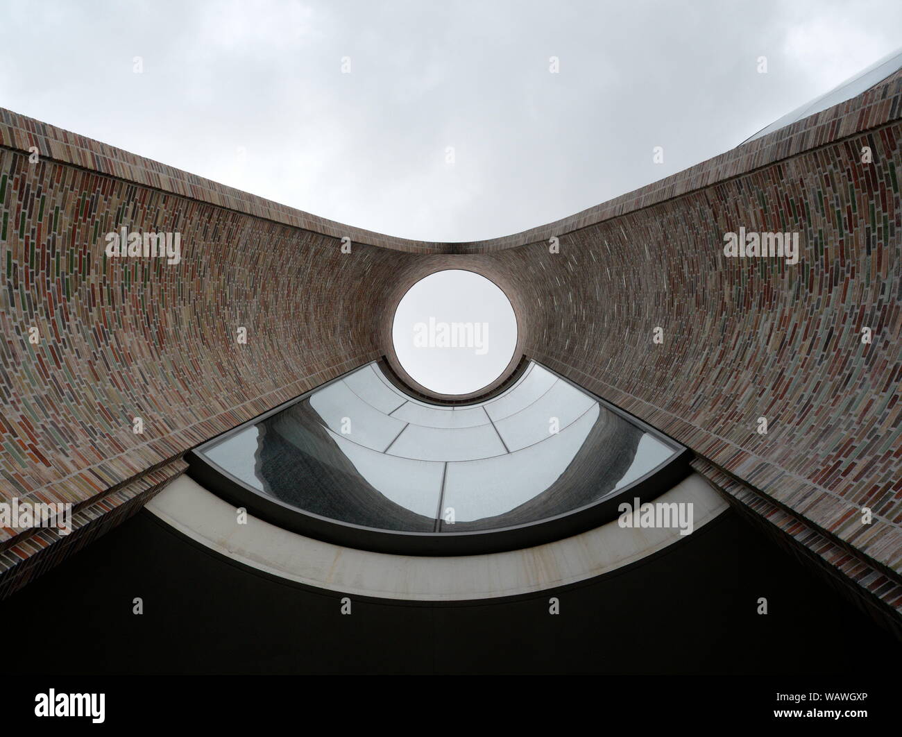 Fjordenhus (by Olafur Eliasson) in Vejle Harbour, Denmark Stock Photo ...