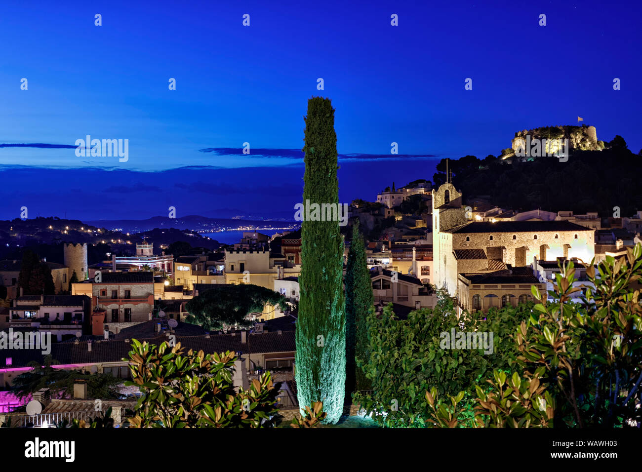 Panoramic of the town of begur hi-res stock photography and images - Alamy