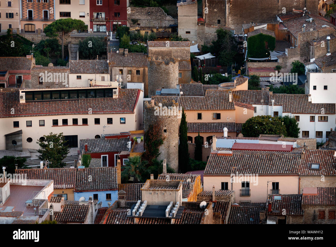 Panoramic of the town of begur hi-res stock photography and images - Alamy