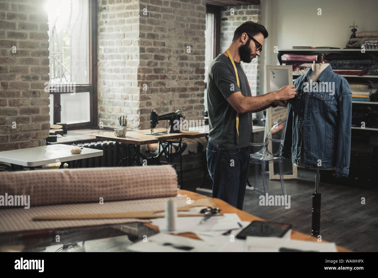 Fashion designer denim sketch hi-res stock photography and images - Alamy
