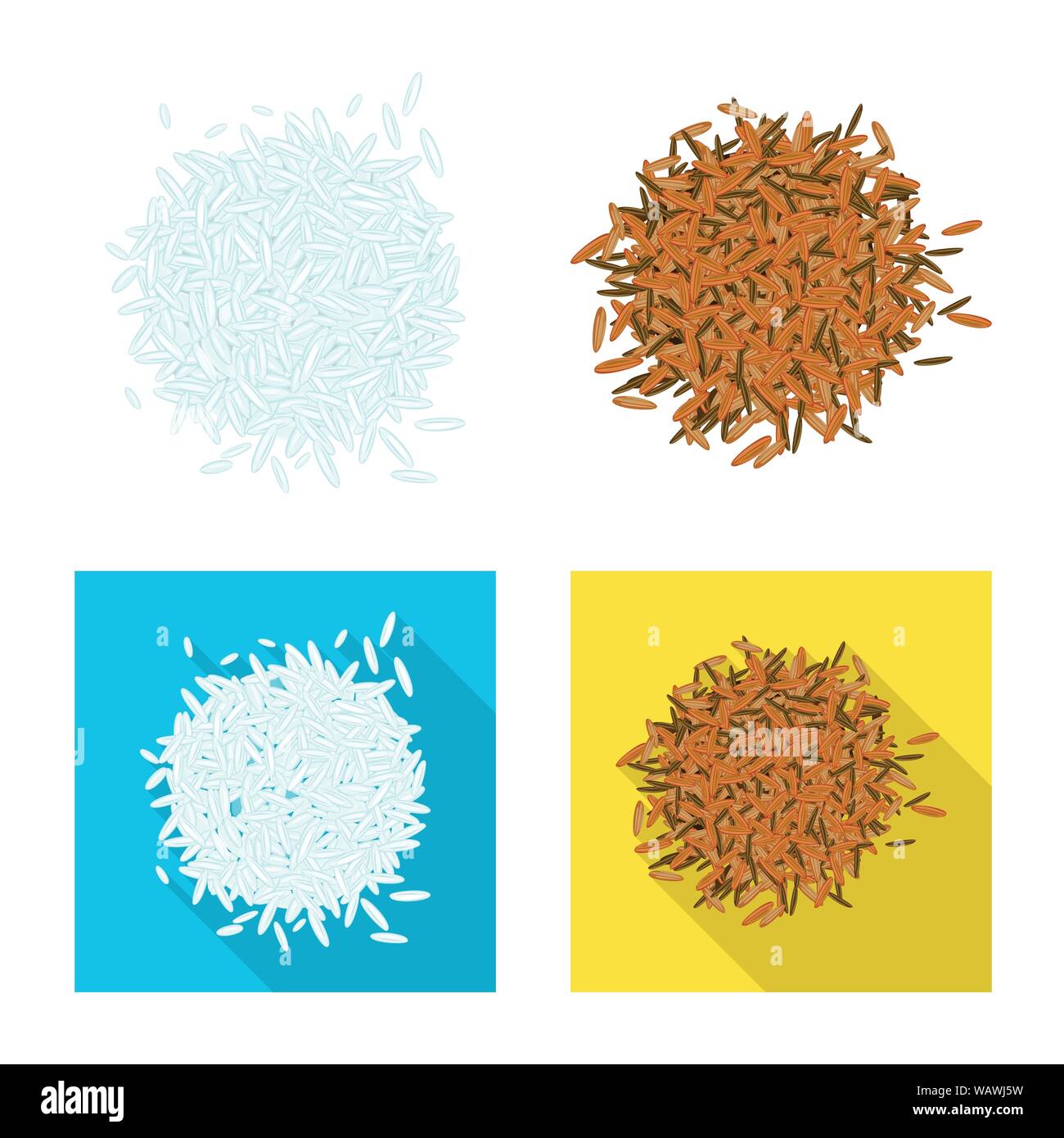 Vector illustration of crop and ecological icon. Set of crop and ...