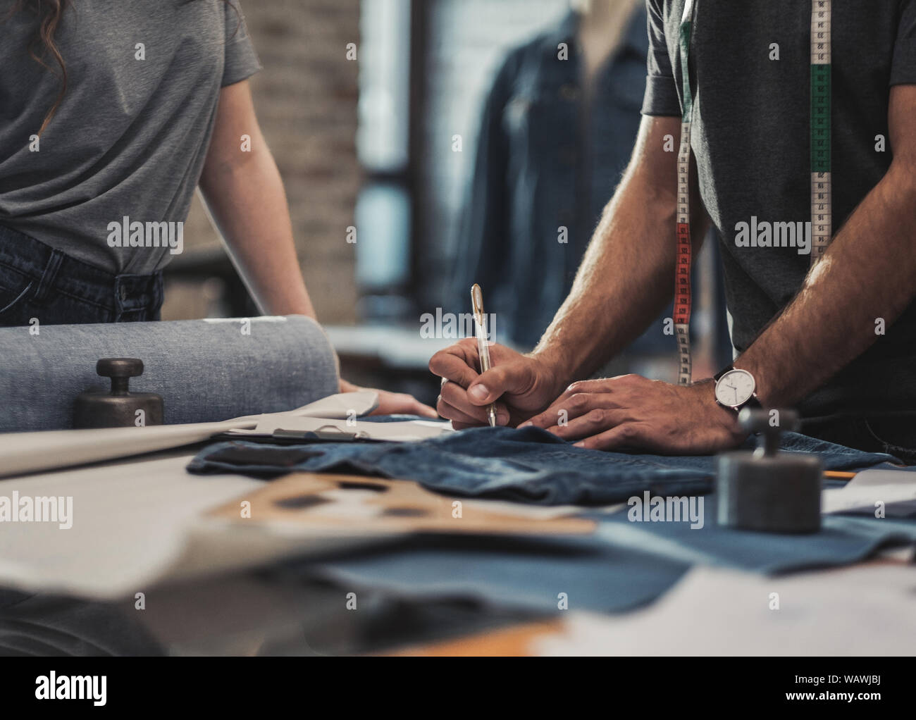 Fashion designer denim sketch hi-res stock photography and images - Alamy