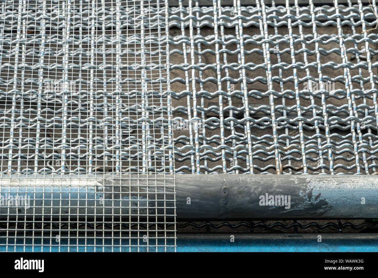 small hole wire mesh for birds cage or animals fence Stock Photo - Alamy