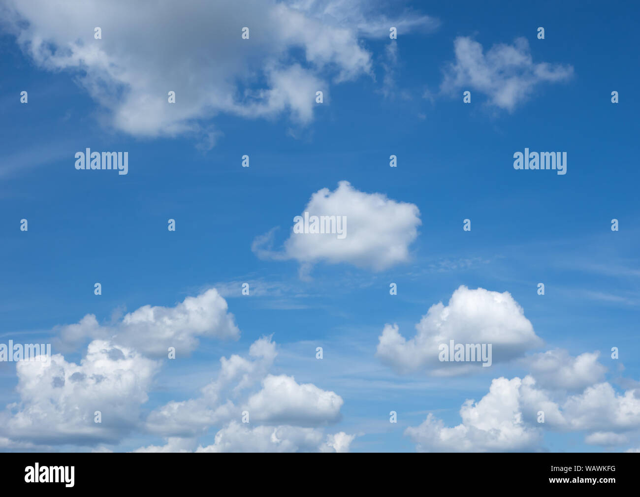 blue sky with flying white light clouds Stock Photo - Alamy