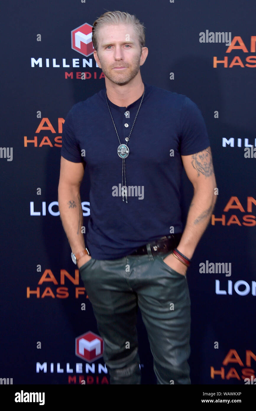 Kaiwi Lyman attending the 'Angel Has Fallen' world premiere at Regency ...