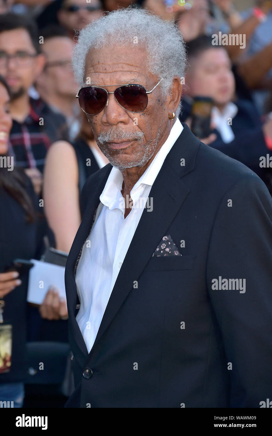 Morgan Freeman attending the 'Angel Has Fallen' world premiere at ...