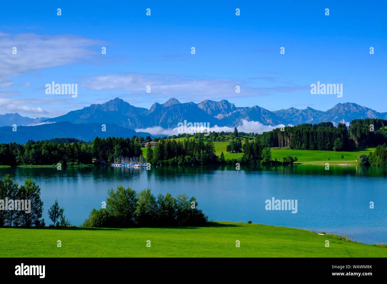 Behind with lake forggensee hi-res stock photography and images - Alamy