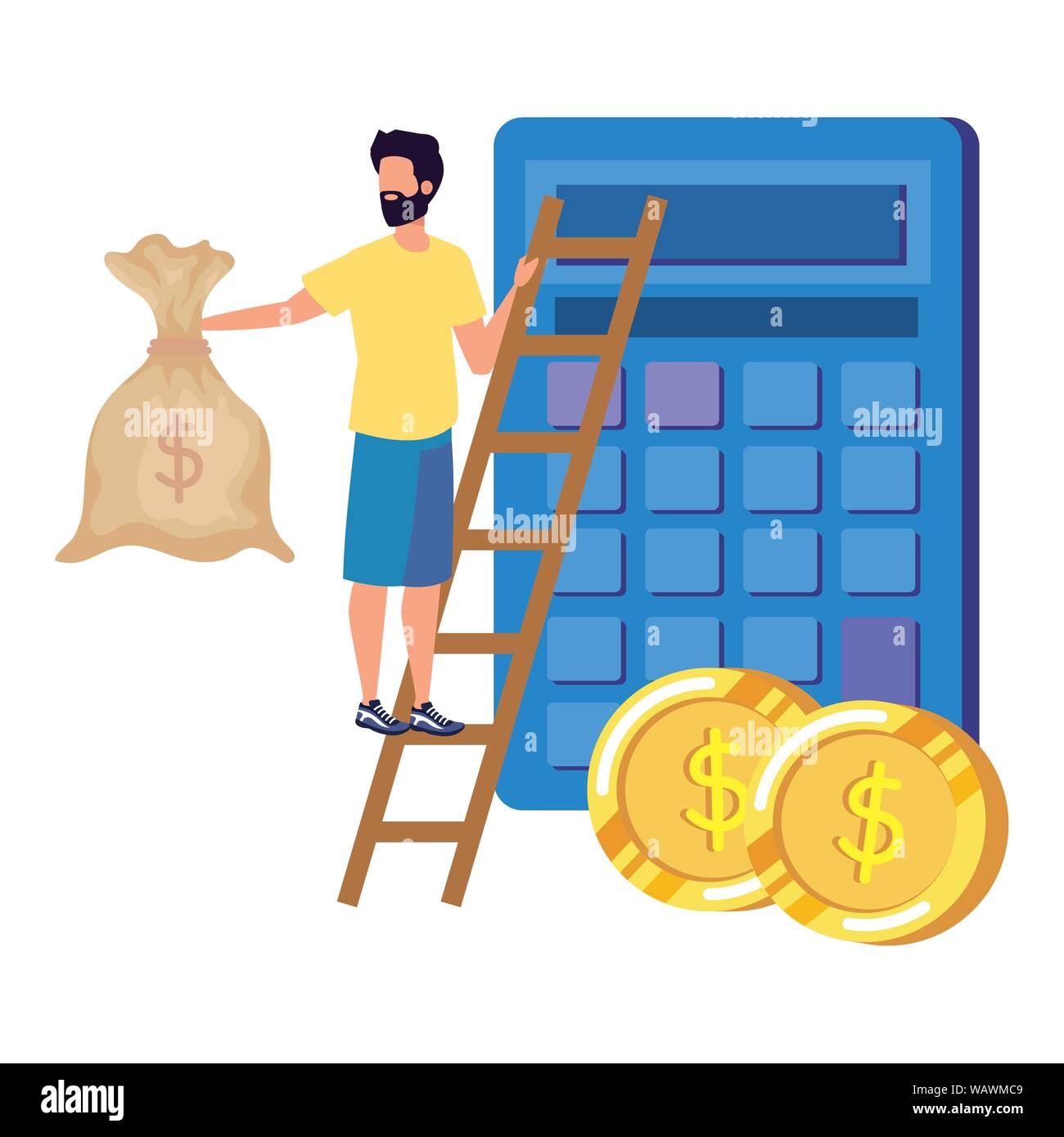 Stylish calculator Stock Vector Images - Alamy