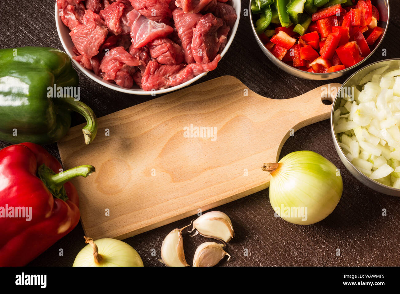 Beef goulash ingredients Stock Photo - Alamy