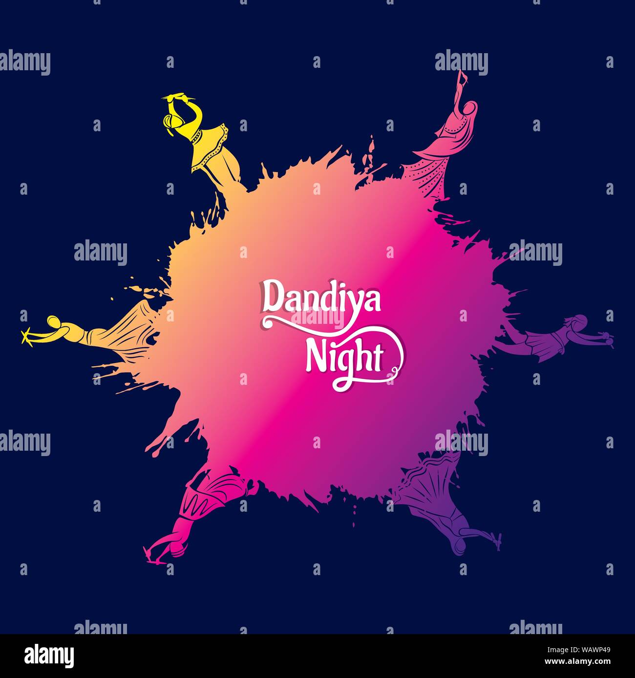 Couple garba dance hi-res stock photography and images - Alamy