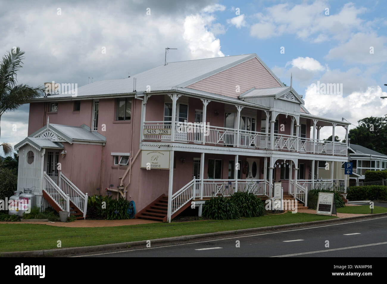 An old Queenslander styled wooden building – ‘Reserve Restaurant’ on ...