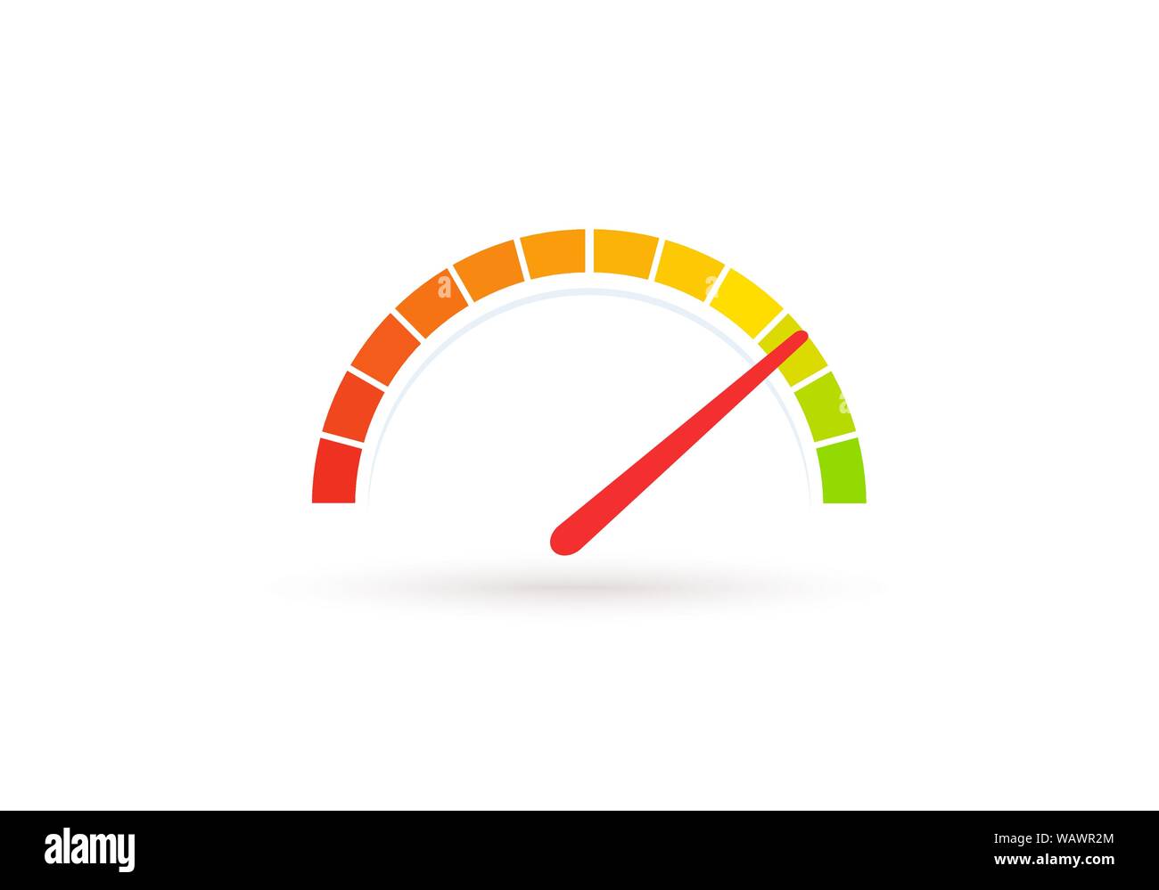 Auto speedometer or business speedometer icon template. Isolated vector ...